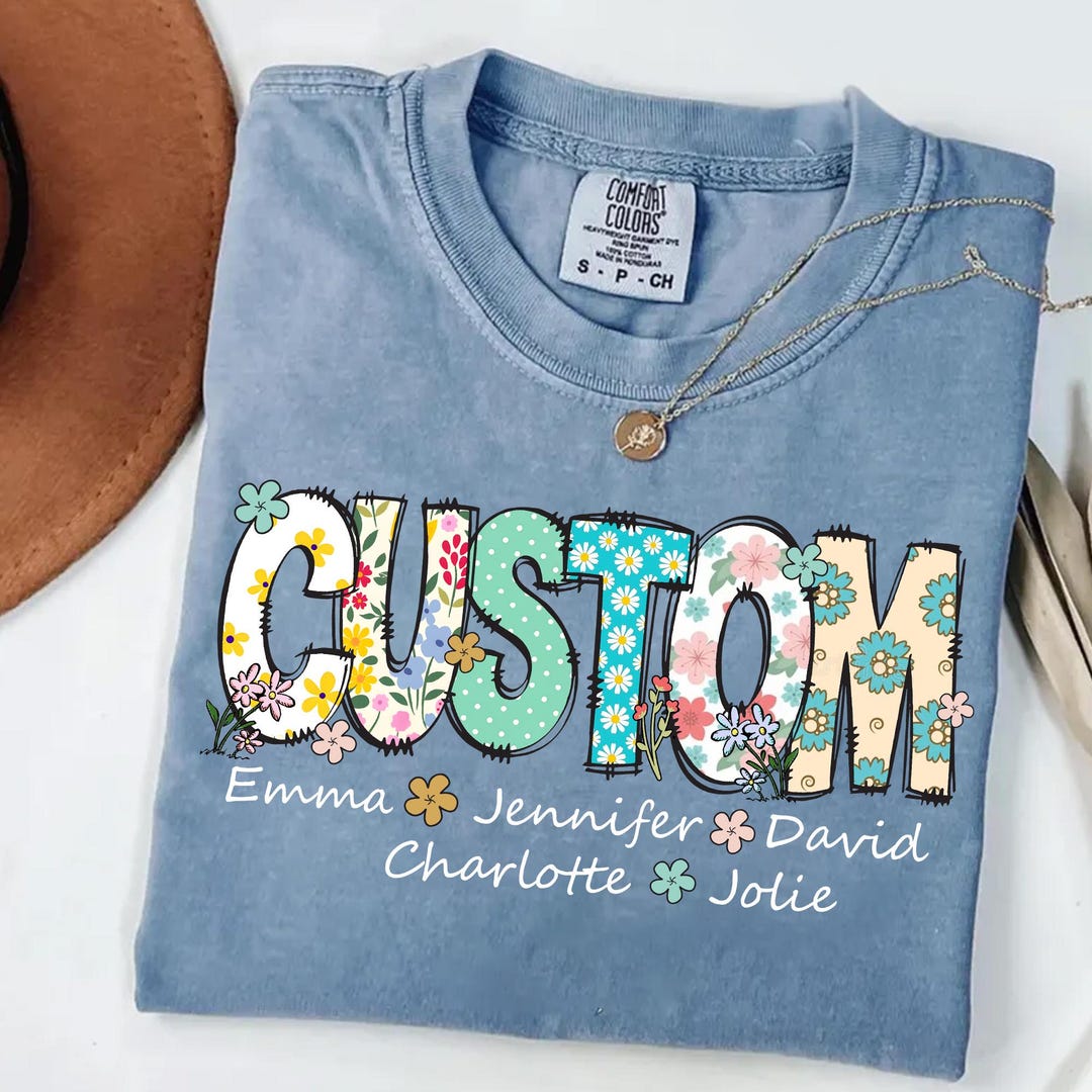 Personalized Preppy Custom Floral Glitter Png, Retro Boho Floral Mama ...