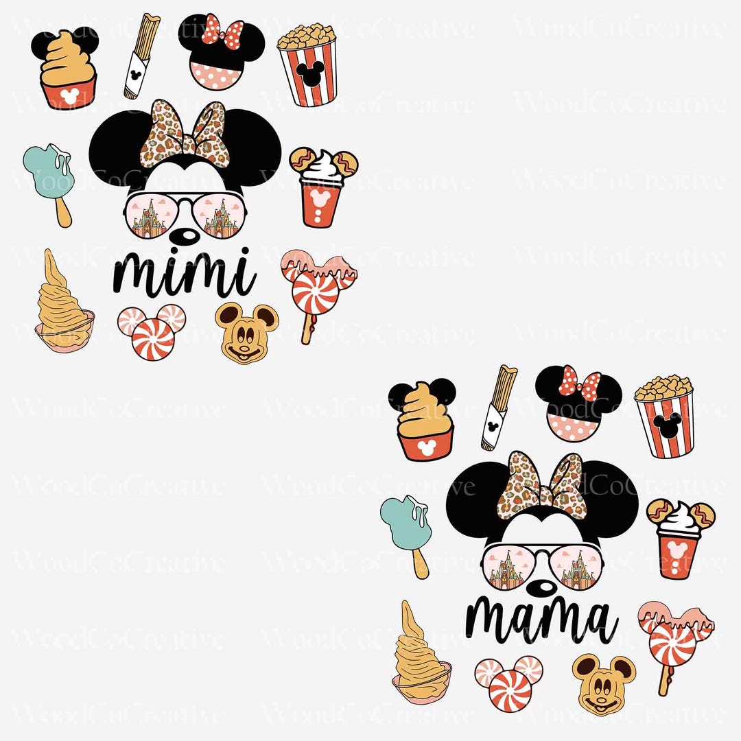 Bundle Mama Mimi Mouse SVG, Family Trip Svg, Snack Goal Svg, Carnival ...