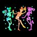 Halloween Dancing Skeleton Neon PNG, Skull Halloween Png, Halloween Png ...