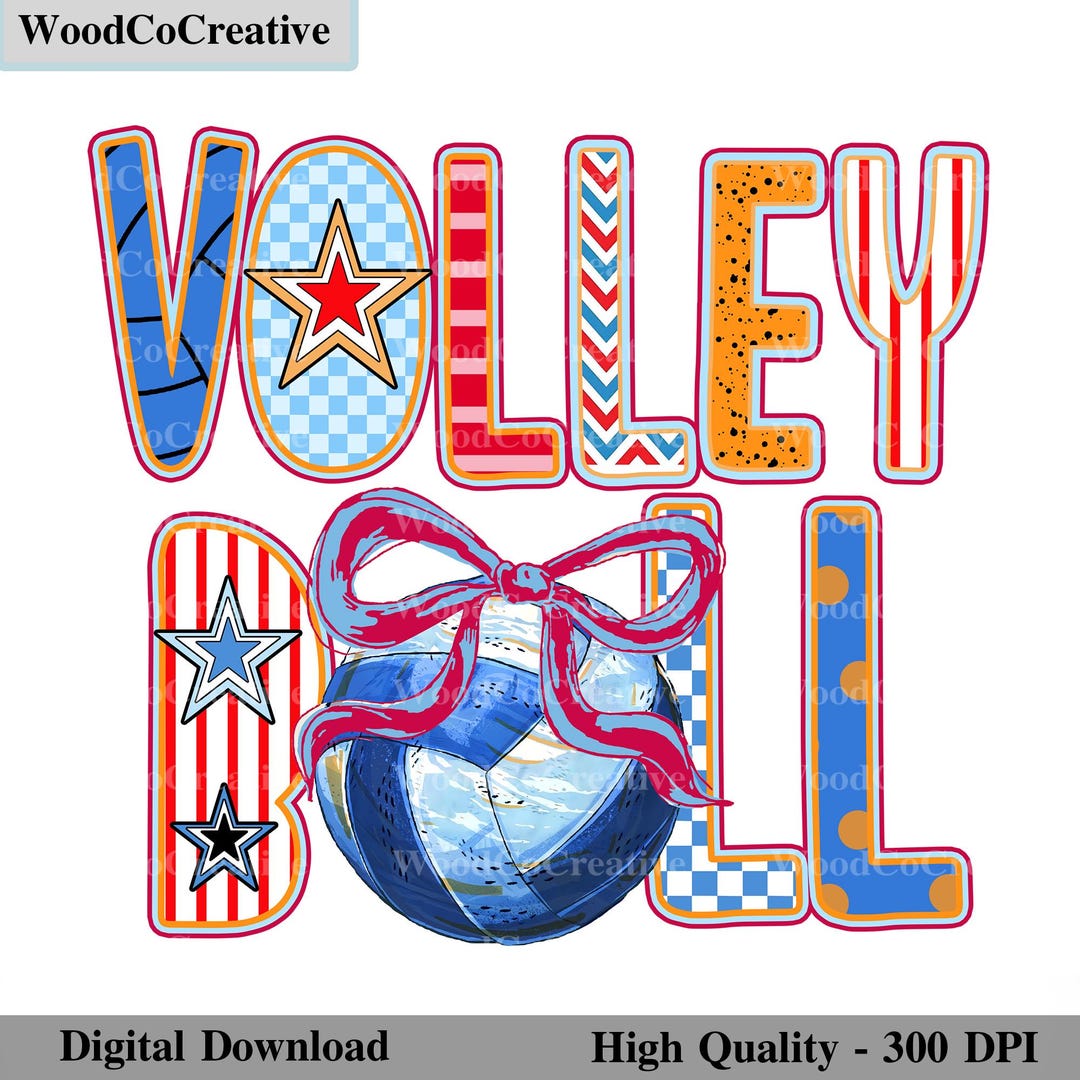 Preppy Volleyball Png, Volleyball Png, Volleyball Coquette Png ...