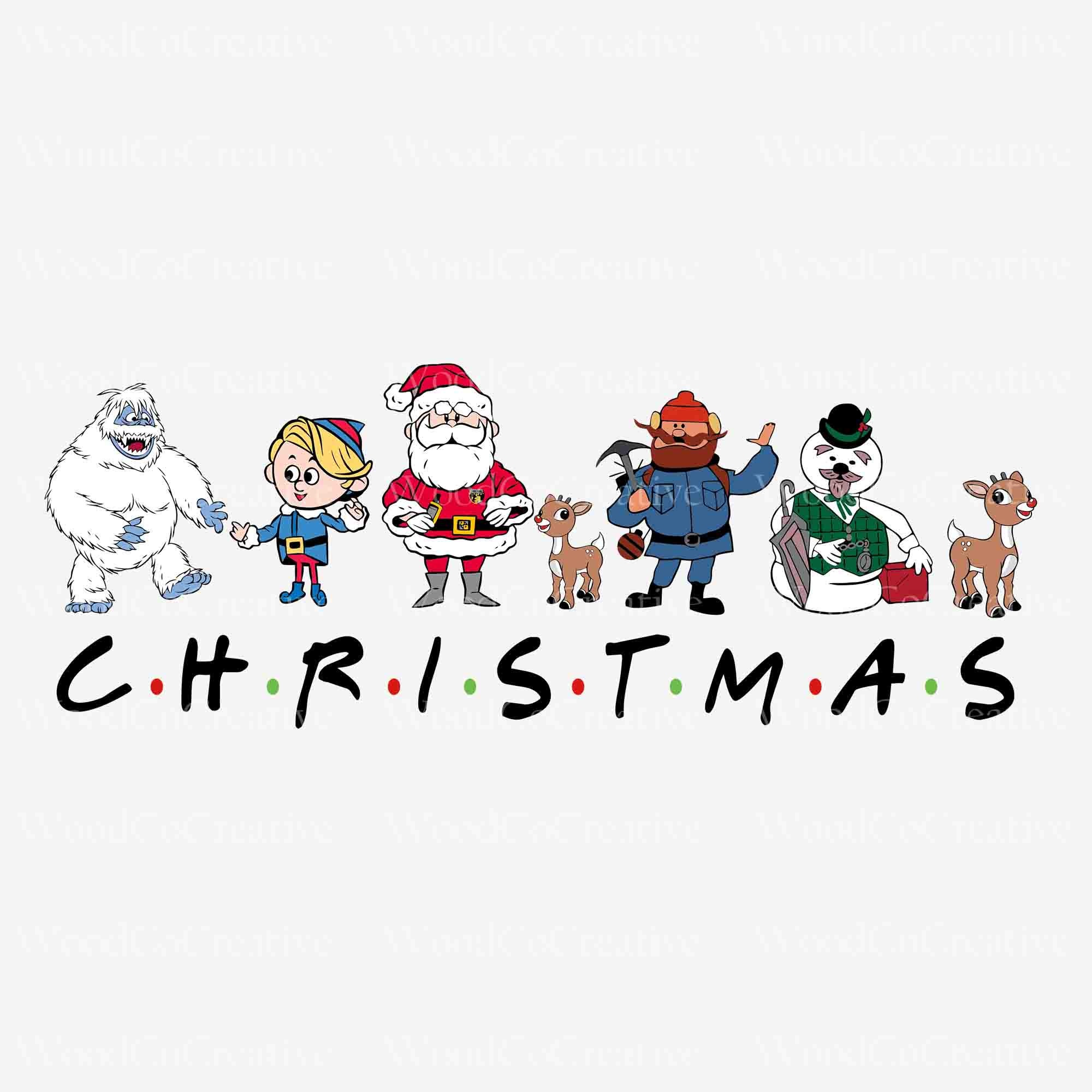 Christmas Cartoon Characters PNG, Merry Christmas Png, Christmas Season ...