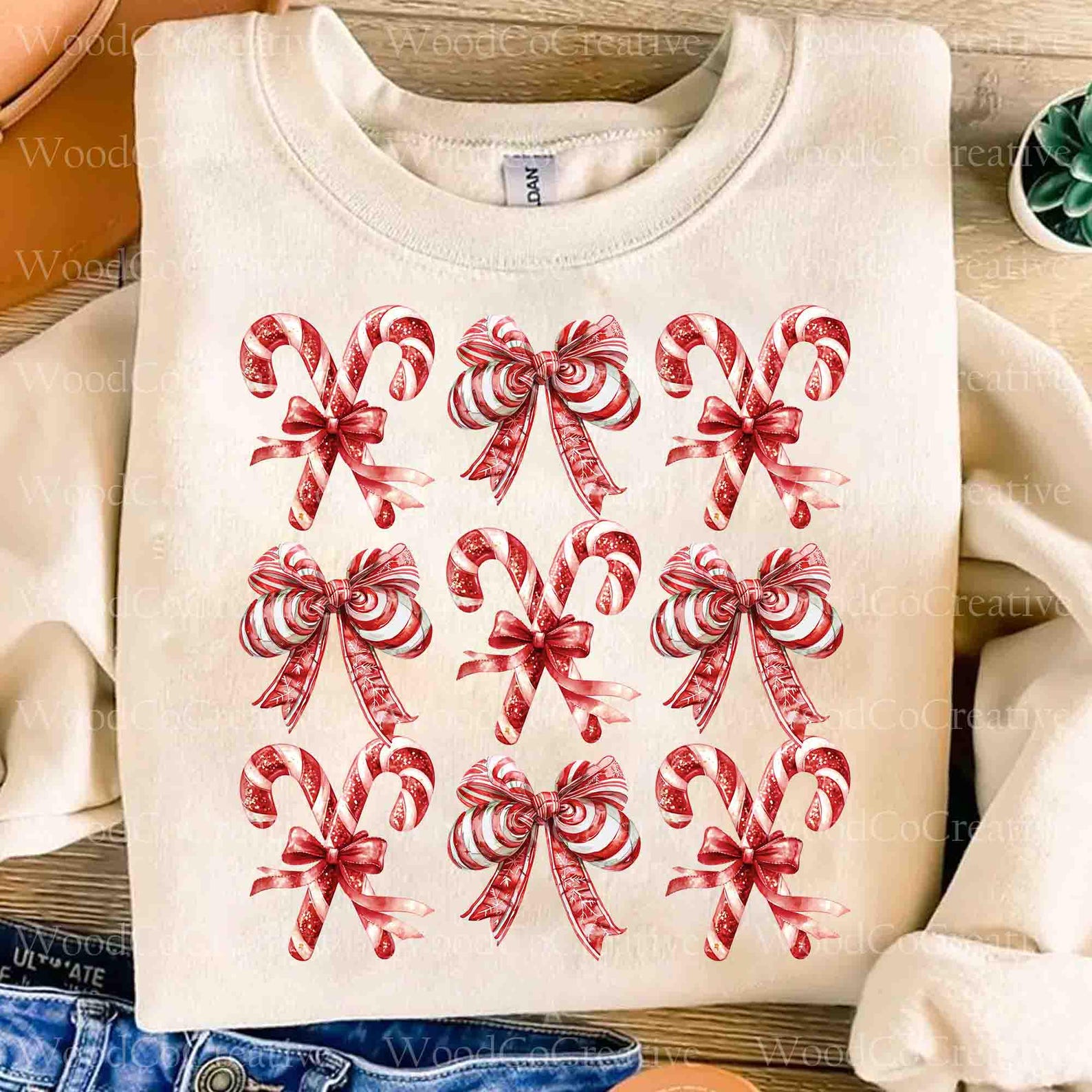 Candy Cane PNG, Candy Cane Coquette Bow Png, Merry Christmas Png ...