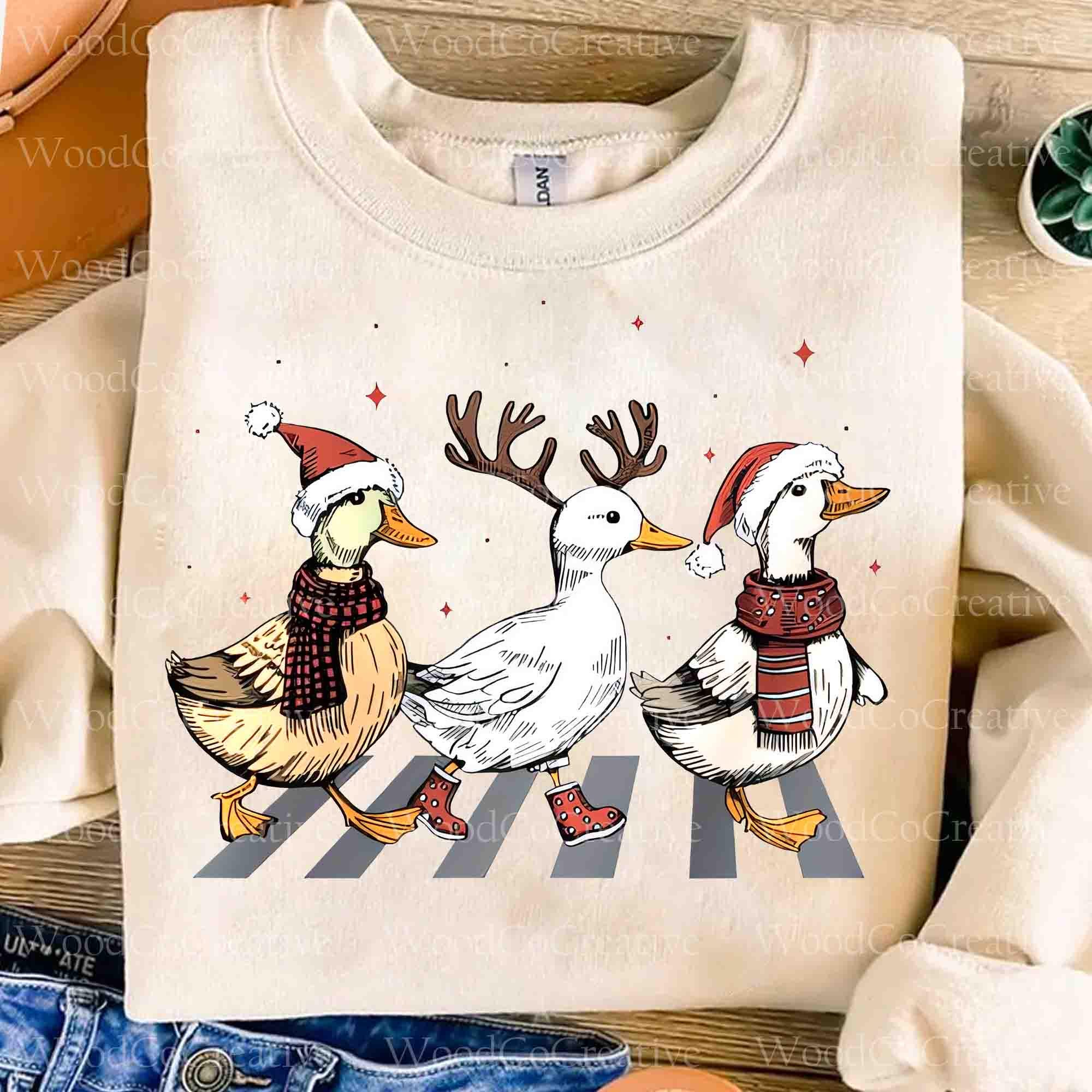 Christmas Ducks PNG, Duck Christmas Png, Funny Animals Christmas Png ...