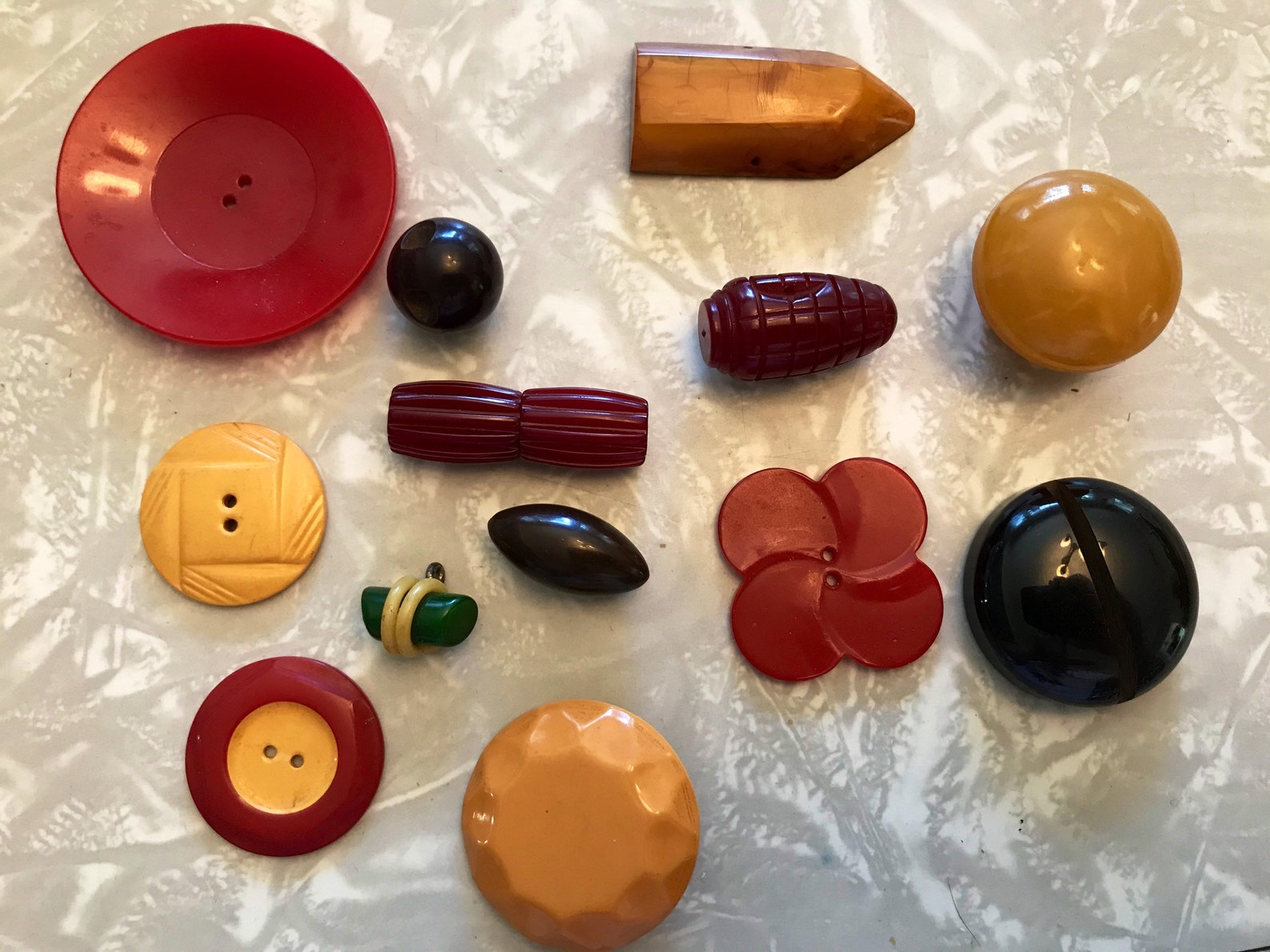 Lot 3 of Mostly Single Vintage Bakelite Buttons 1940s - Etsy