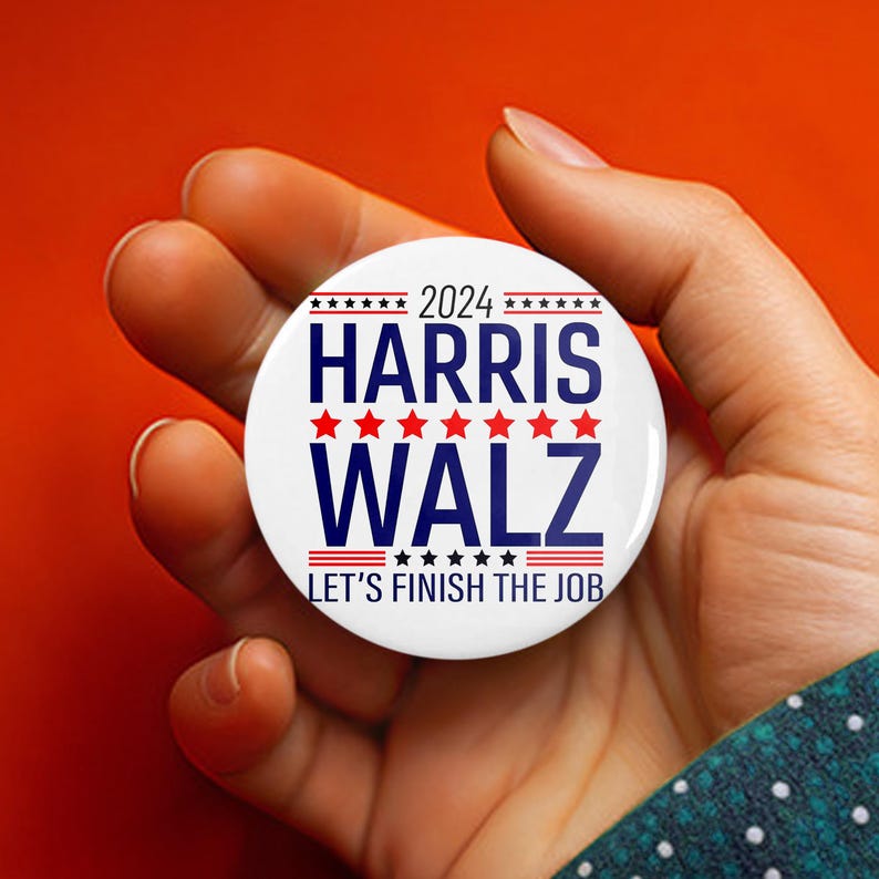 Harris Walz 2024 Pin, Kamala Harris for President 2024, President USA ...