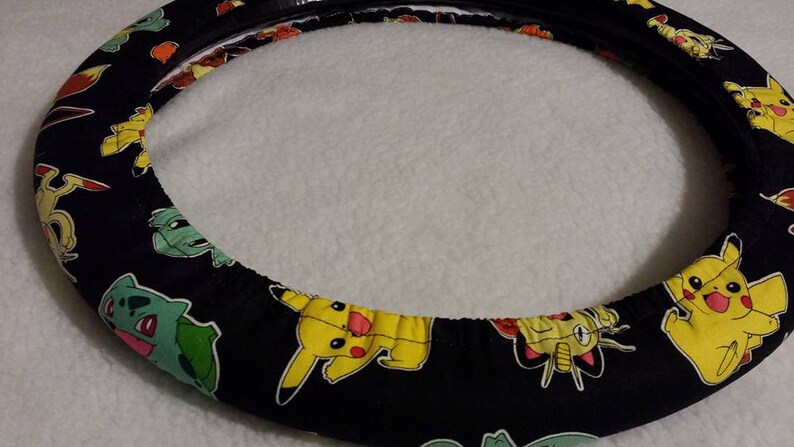 Fully Lined All-Weather Pokemon Steering Wheel Cover Seat | Etsy