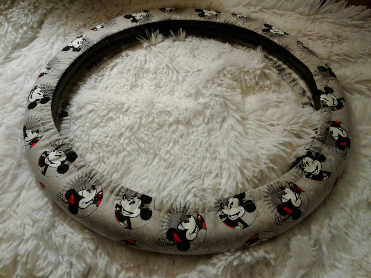 Fan Favorite! Mickey Mouse & Miss Minnie Mouse! Steering Wheel Cover ...