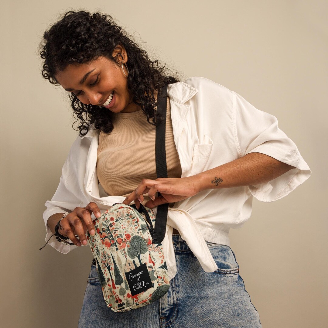 Little Red Riding Hood Crossbody Bag - Fairytale Print Kindle Pouch ...