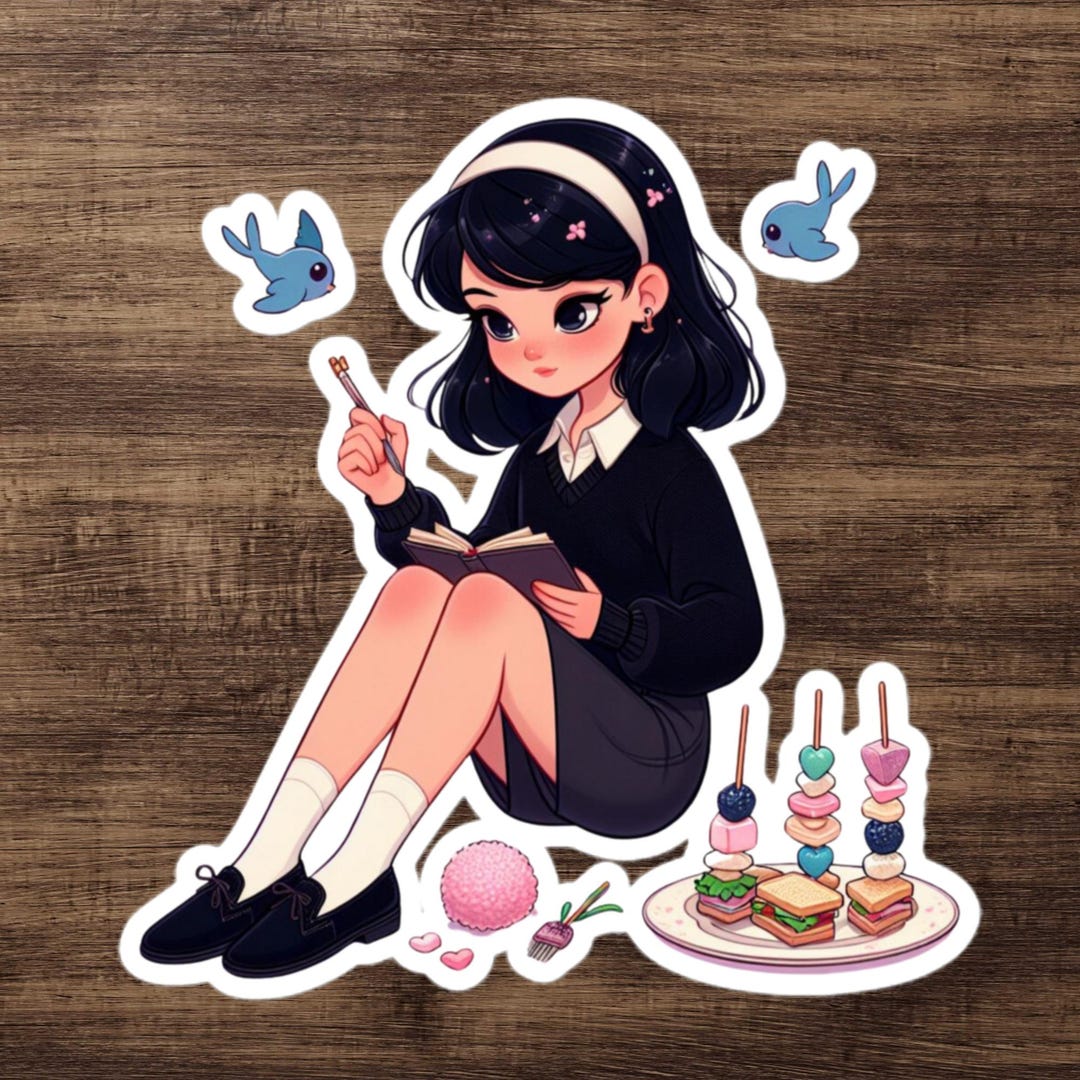 Charlotte Flax 90s Mermaids Sticker | Winona Ryder Fan Art Decal ...
