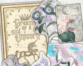 Unicorn Magic Ephemera Pack Junk Journal Printables | Etsy