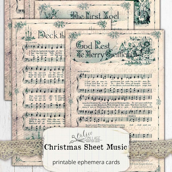 Vintage Christmas Sheet Music - Etsy