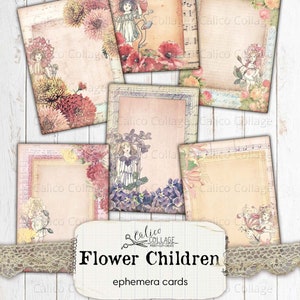 Flower Children Ephemera Pack Vintage Floral Junk Journal - Etsy