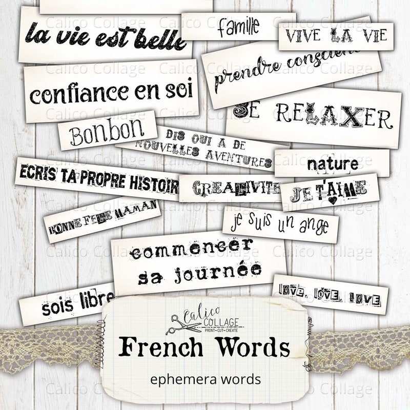 French Words - Etsy