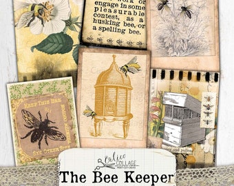Bee Ephemera Pack Vintage Bee Ephemera Honeybee Junk Journal - Etsy