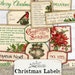 Fussy Cut Christmas Ephemera Labels, Printable Vintage Ephemera, Junk ...