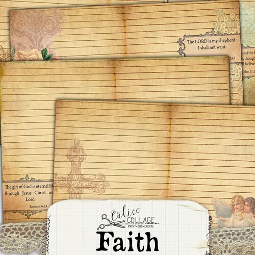 Faith Junk Journal Journaling Pages Prayer Journal Bible | Etsy