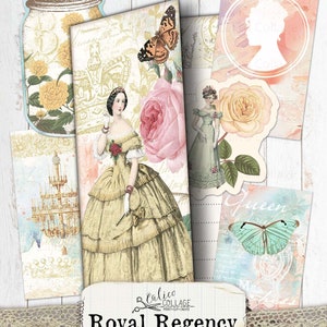 Royal Regency Junk Journal Folio Kit, Junk Journal Kit, Regency ...