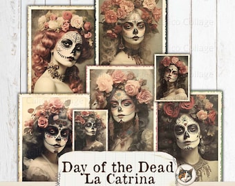 Day of the Dead Junk Journal Printable Ephemera Dia De Los Muertos ...