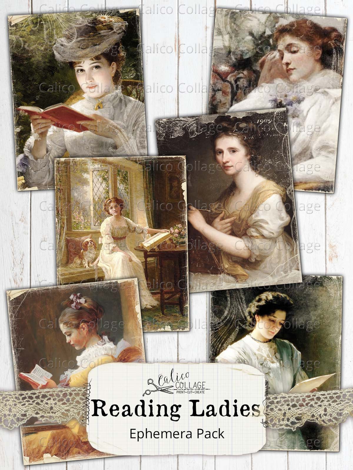 Printable Ephemera Pack Reading Ephemera Junk Journal - Etsy