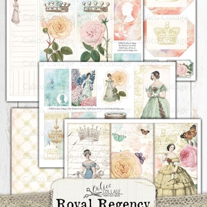 Royal Regency Junk Journal Folio Kit, Junk Journal Kit, Regency ...