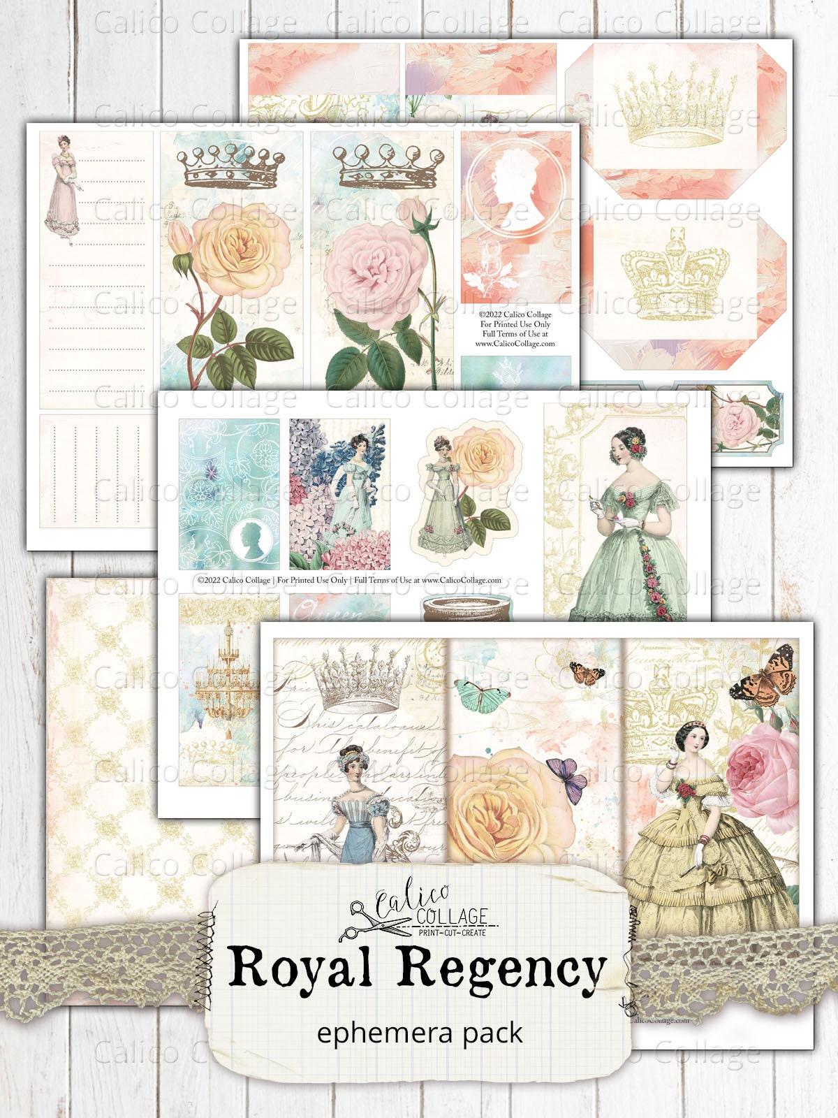 Royal Regency Junk Journal Folio Kit Junk Journal Kit - Etsy