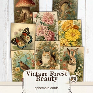 Printable Forest Ephemera for Junk Journals, Printable Fairycore ...