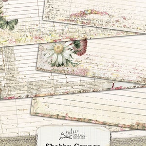 Junk Journal Kit, Junk Journal Lined Pages, Shabby Grunge | 20 - Etsy