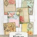 Printable Vintage Button Cards, Sewing Ephemera, Junk Journal Ephemera ...