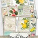 Printable Ephemera Pack Shabby Floral Junk Journal Kit Vintage - Etsy