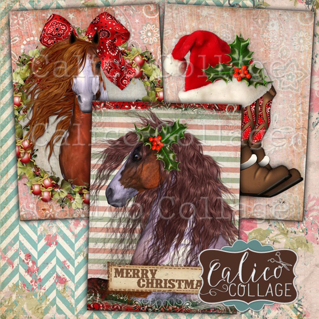 Printable, Digital Tags, Country Christmas, Cowgirl Christmas, Hang ...