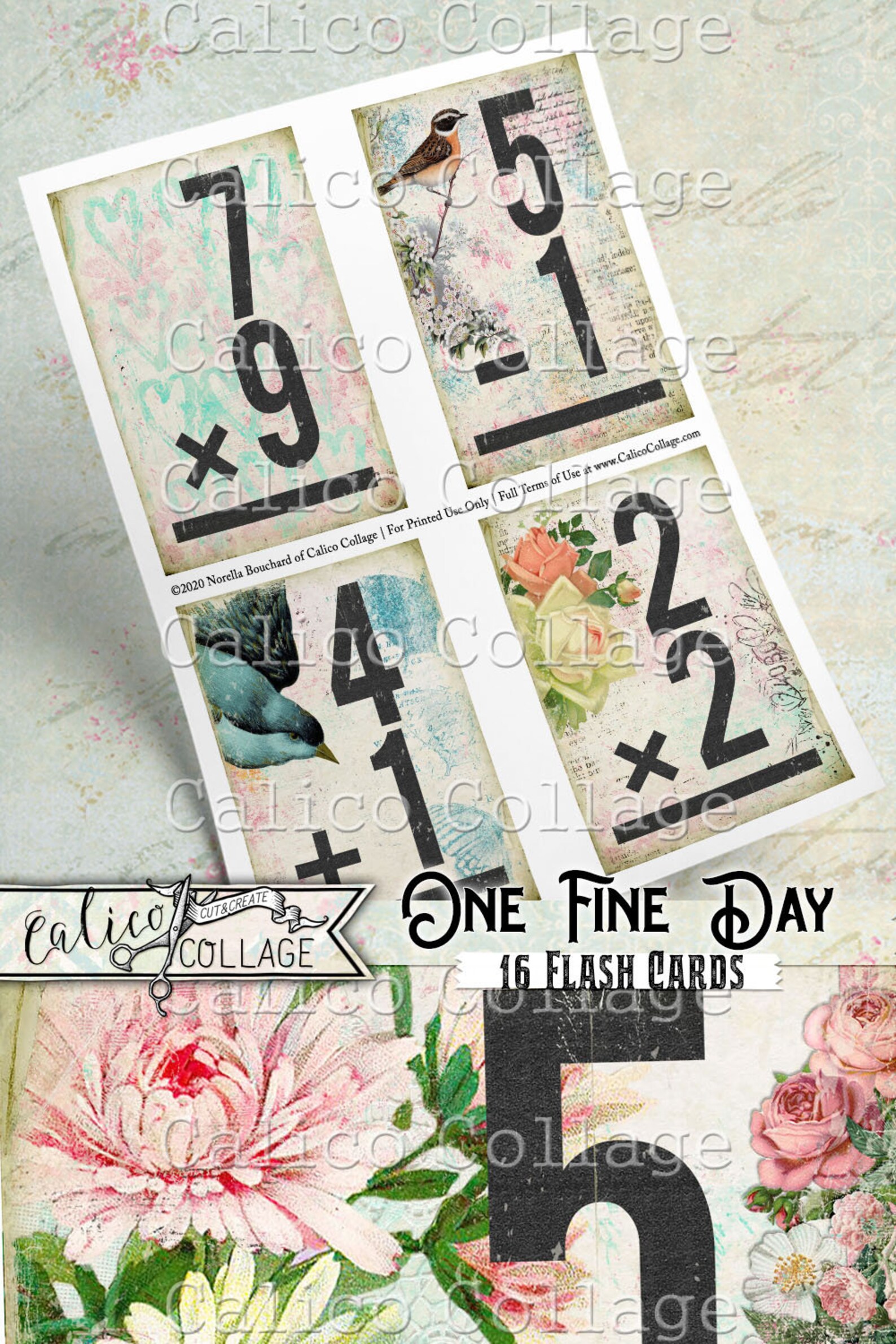 Printable Junk Journal Flash Cards Ephemera Pack One Fine - Etsy Canada