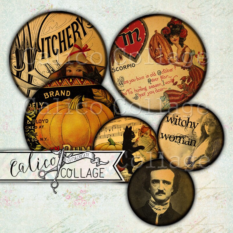 Printable Vintage Halloween Junk Journal Ephemera Pack - Etsy
