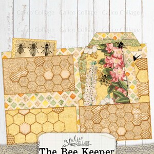 Bee Ephemera Folder, Printable Beekeeper Ephemera Folio, Honeybee Junk ...
