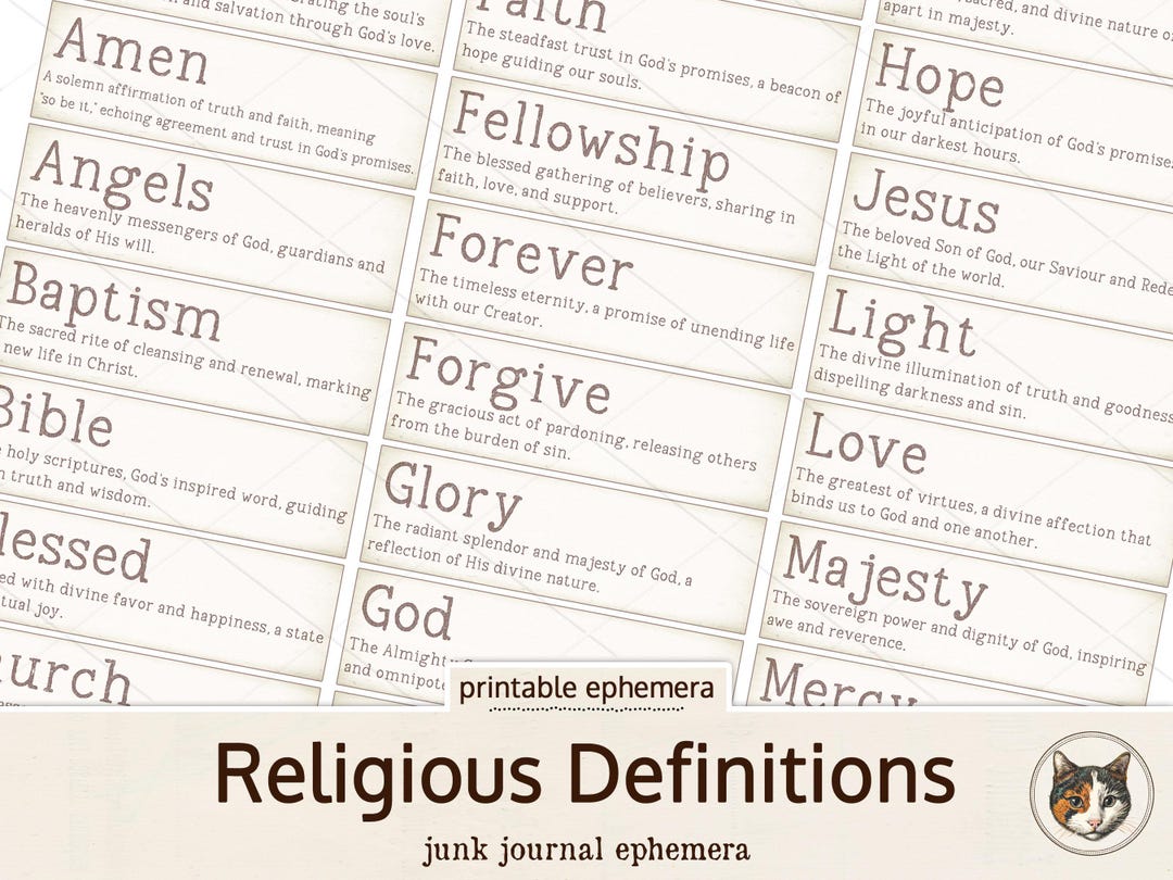 Bible Journaling, Religious Definitions, Digital Download Bible ...