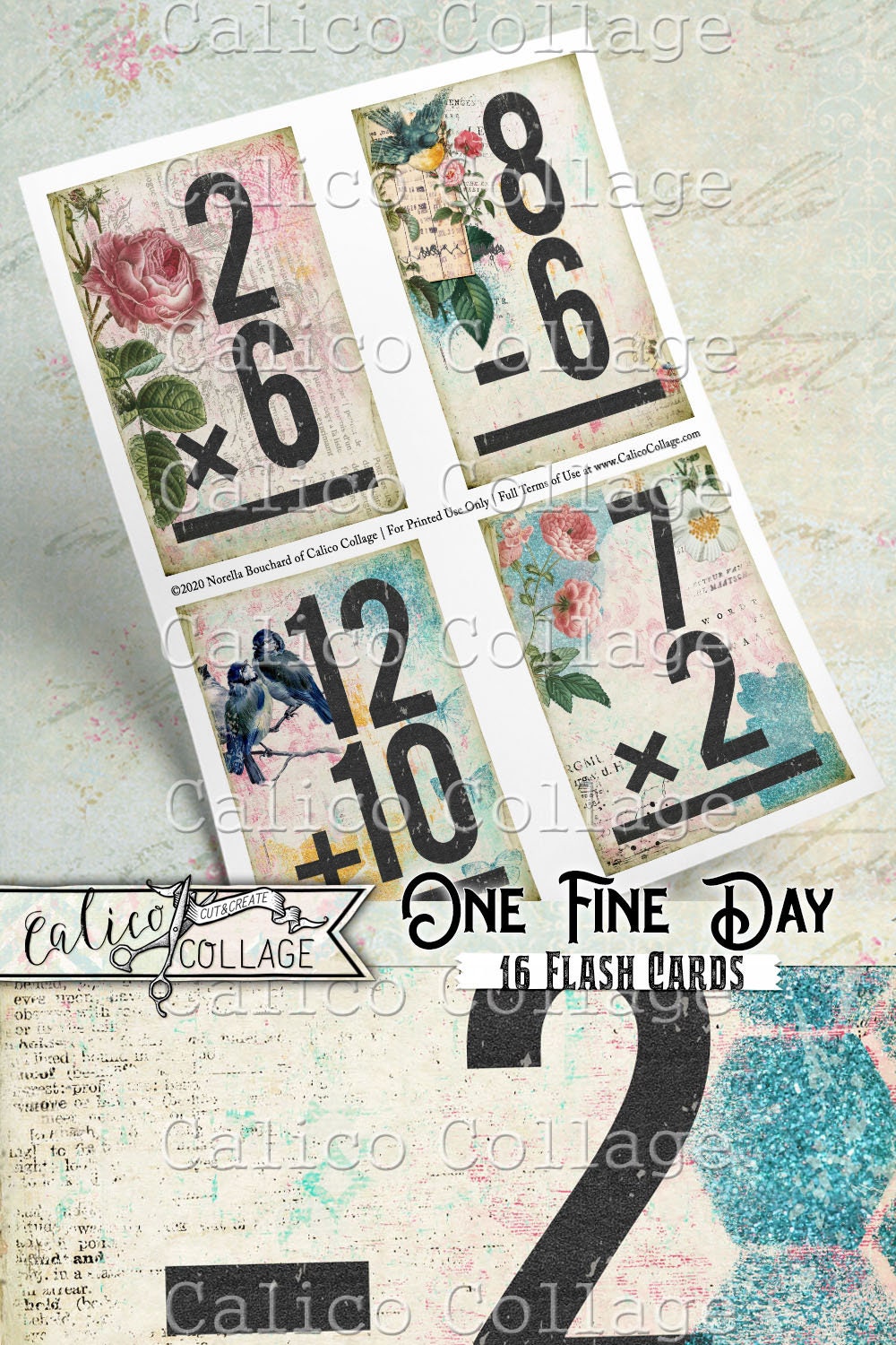 Printable Junk Journal Flash Cards Ephemera Pack One Fine - Etsy Canada