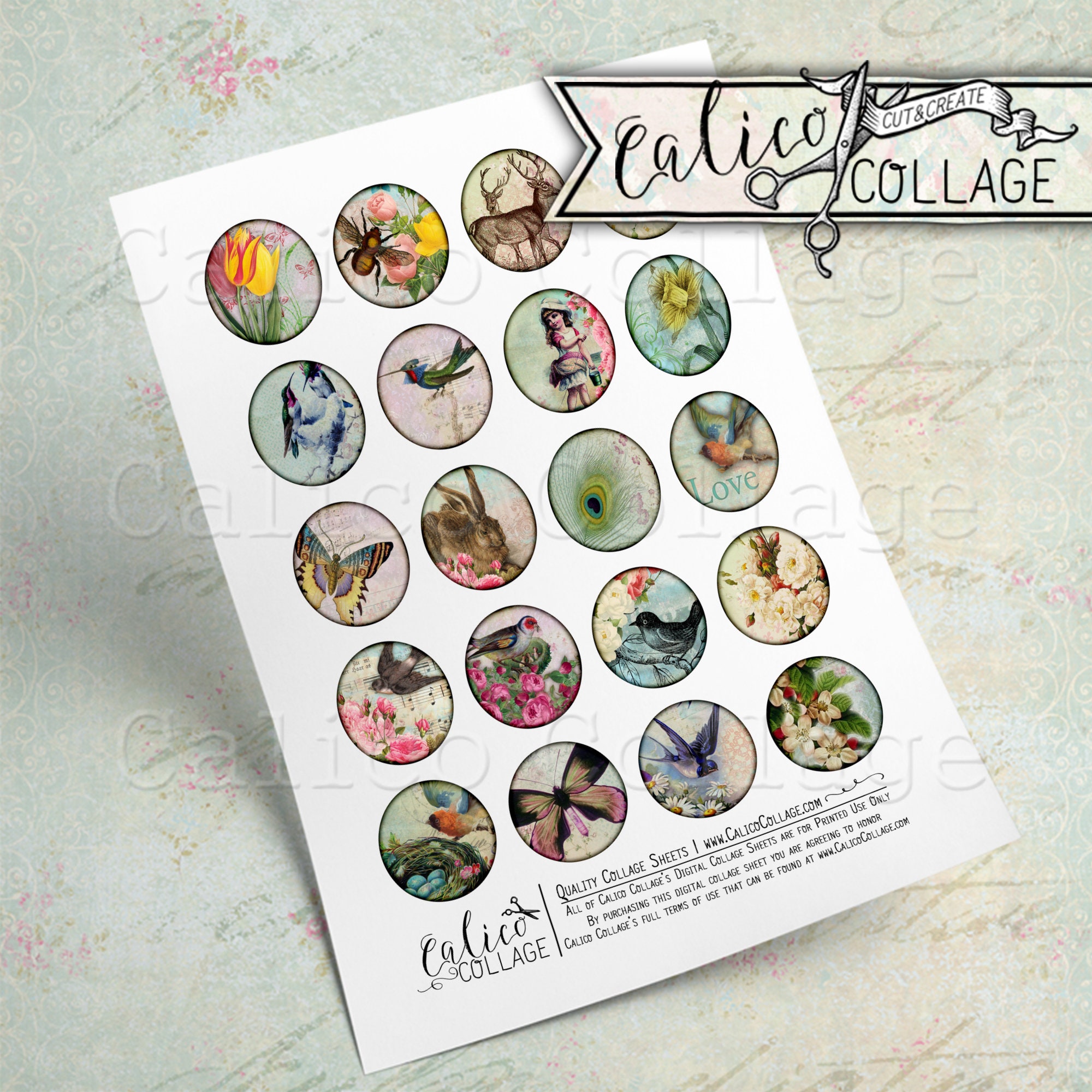 Printable Simply Spring Junk Journal Ephemera Pack Printable - Etsy