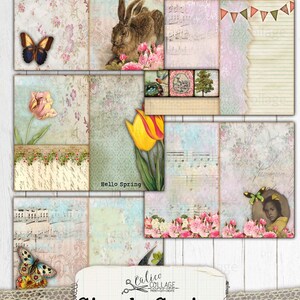 Spring Junk Journal Kit, Bullet Journal Supplies, Ephemera Pack ...