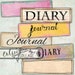 Printable Journal and Diary Words Collage Sheet for Junk Journals ...