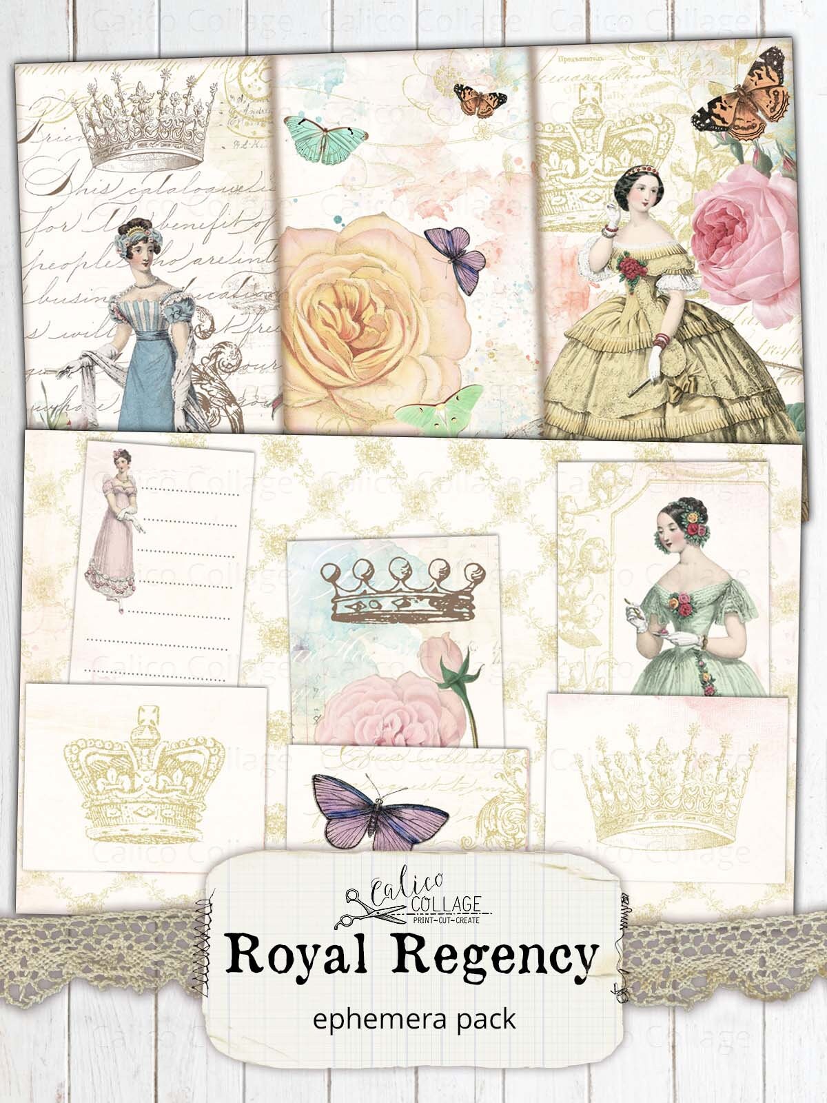 Royal Regency Junk Journal Folio Kit Junk Journal Kit - Etsy