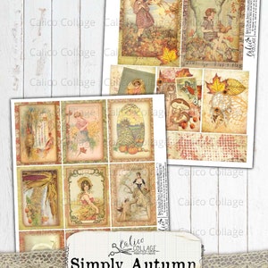 Autumn Ephemera, Junk Journal Supplies, Ephemera Pack, Vintage Fall ...