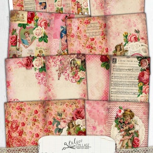 Valentines Love Printable Junk Journal Kit, Ephemera Pack - Etsy