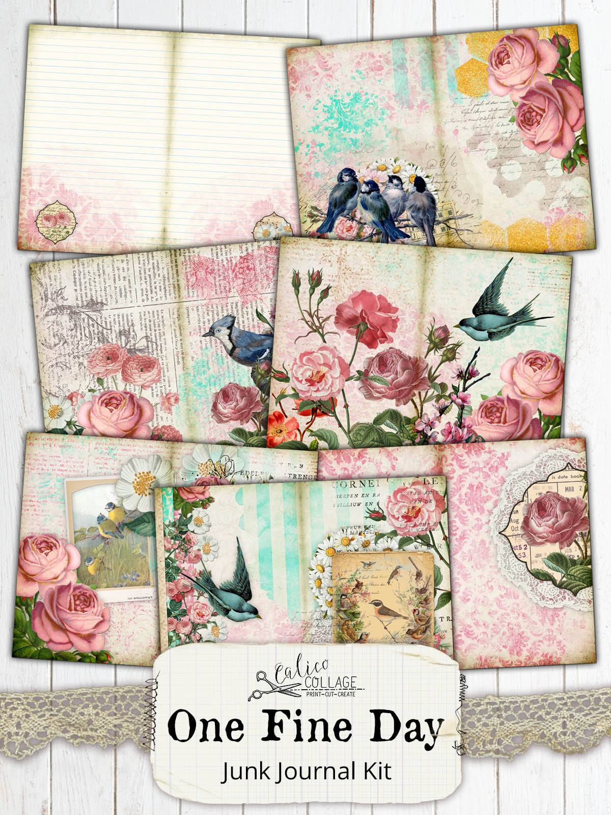 Printable Junk Journal Kit Ephemera Digital Download Pack - Etsy