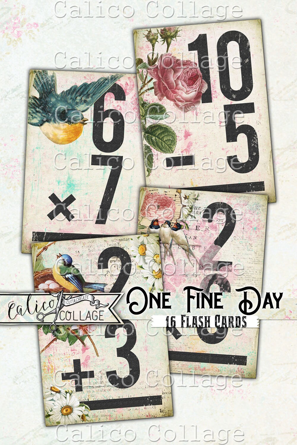 Printable Junk Journal Flash Cards Ephemera Pack One Fine - Etsy Canada