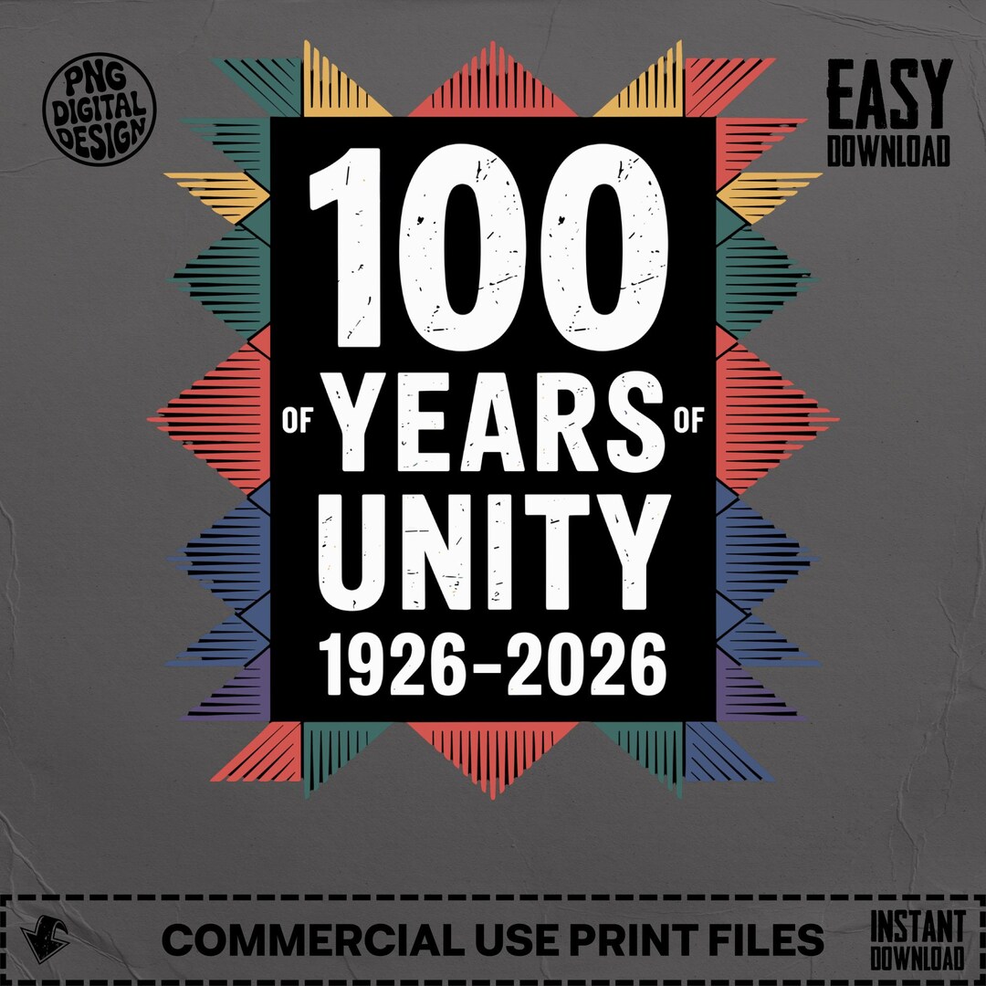 100 Years of Unity SVG, Black History Month Png 2026, Digital Download ...