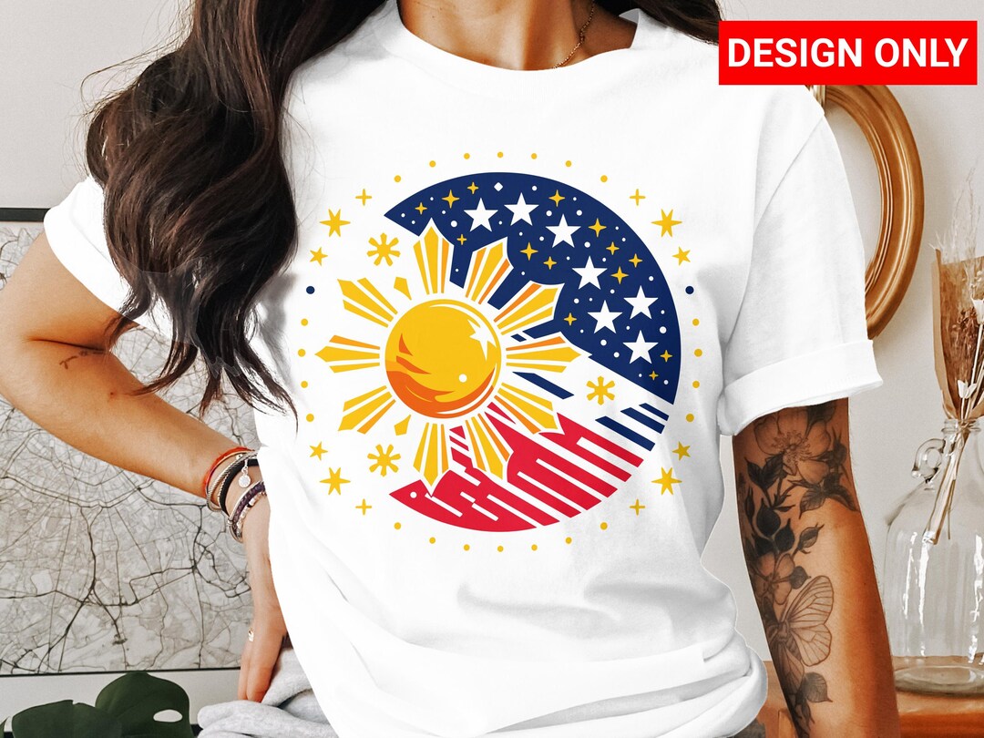 Filipino Flag Design PNG, Svg, Sun and Stars Digital Download ...