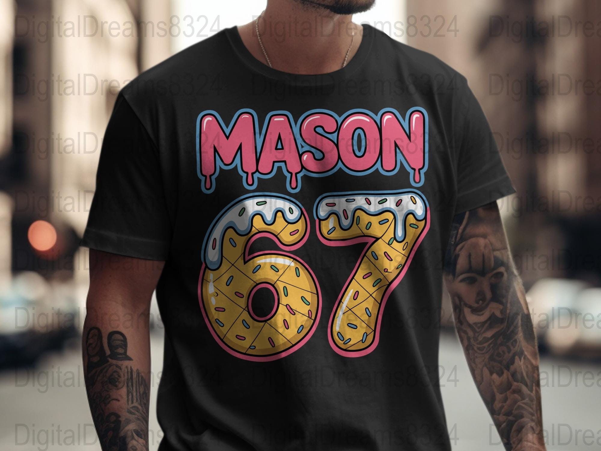 Mason 67 Donut Birthday Digital Download, Png File, Trendy Sixty ...