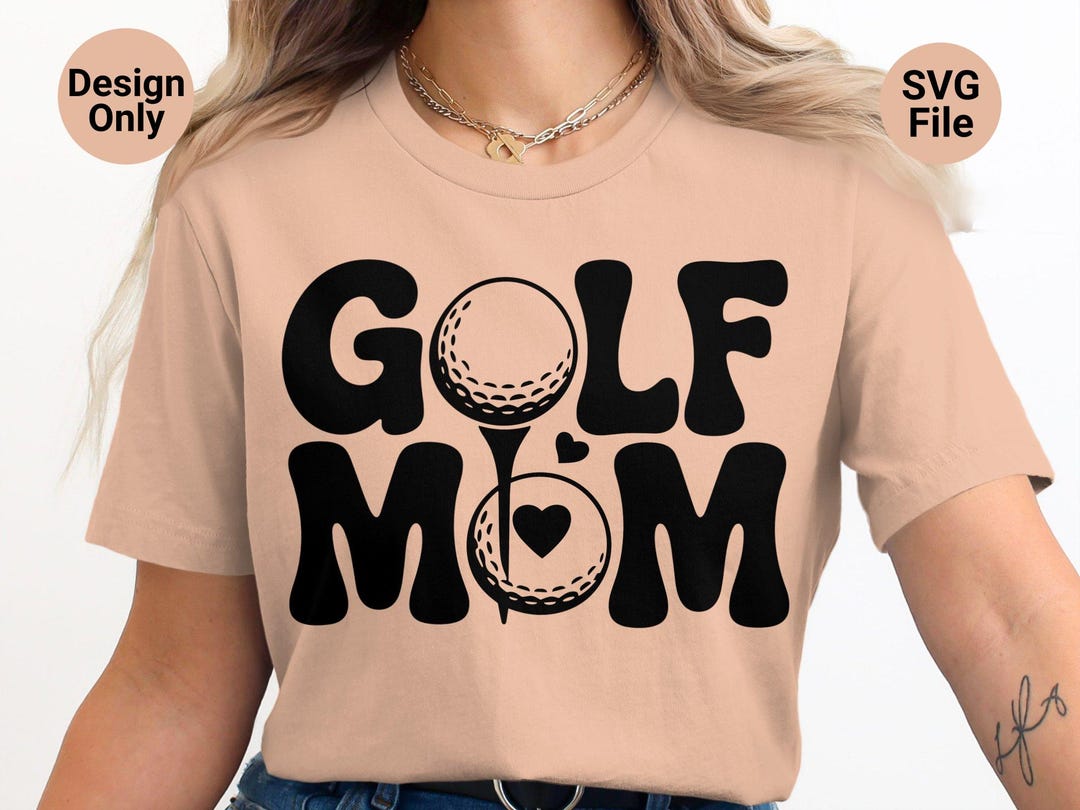 Golf Mom Shirt Design SVG, Sports Mom Tshirt, New Mom Tee, Digital ...