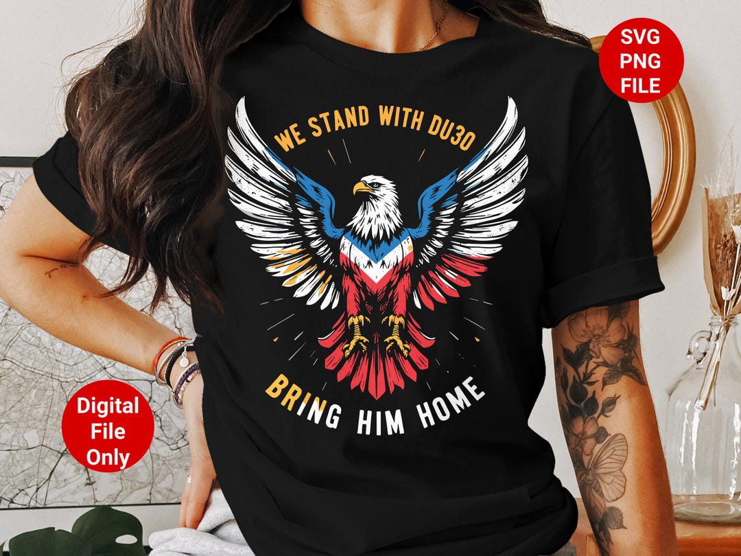 DU30 Support Design Shirt 2025, Filipino Design for T-shirts and Mugs ...