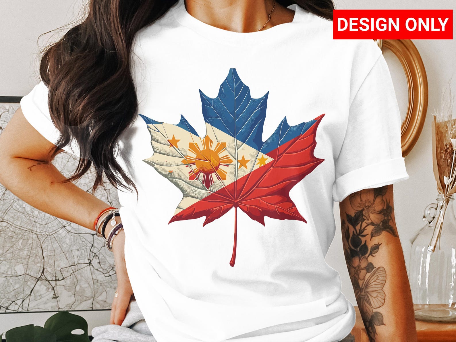 Philippines Flag Design Leaf Svg and Pngfile, Digital Filipino Maple ...