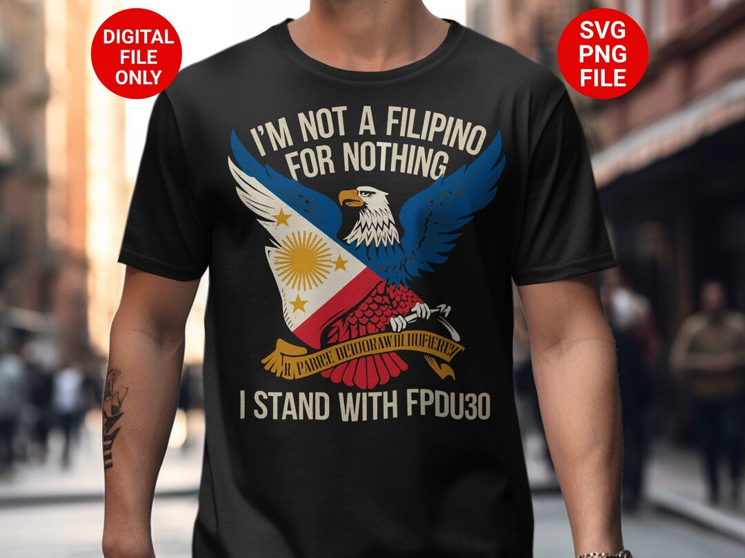 Filipino Pride Design 2025, Philippines Flag Eagle Design, Pro Duterte ...